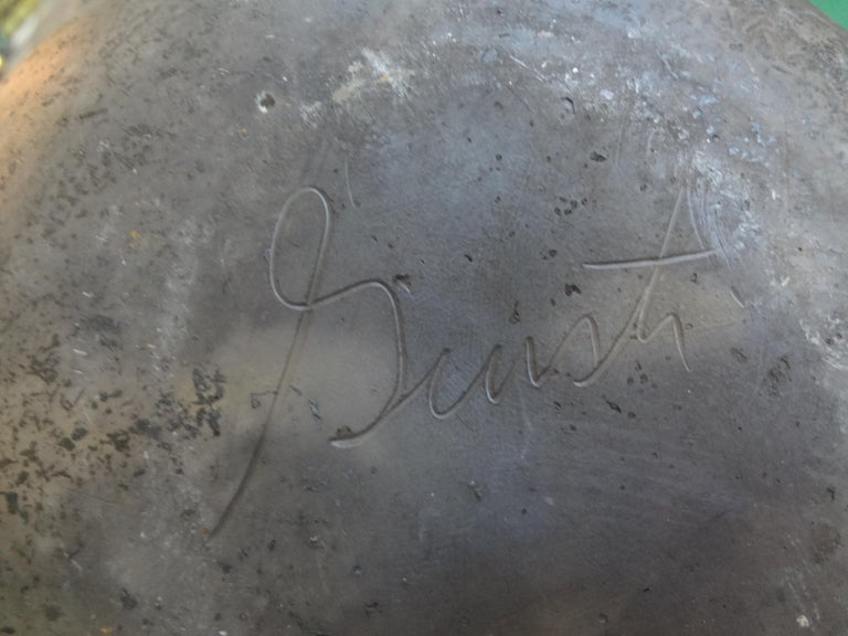 Vintage Raku Pottery Vase with Angel Fish by Tom and Nancy Giusti at ...