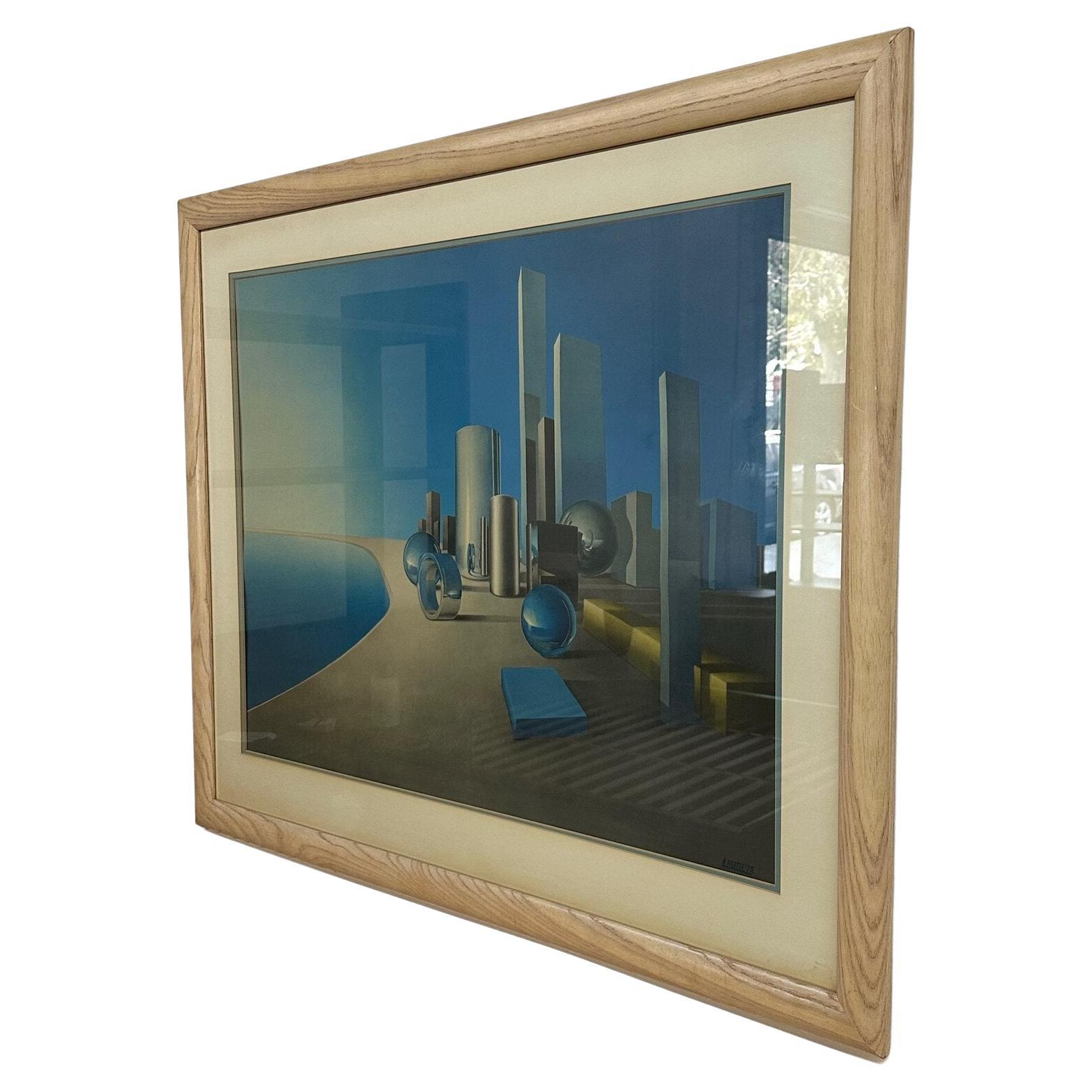 Vintage Ralph Hertle Until Now Print For Sale at 1stDibs