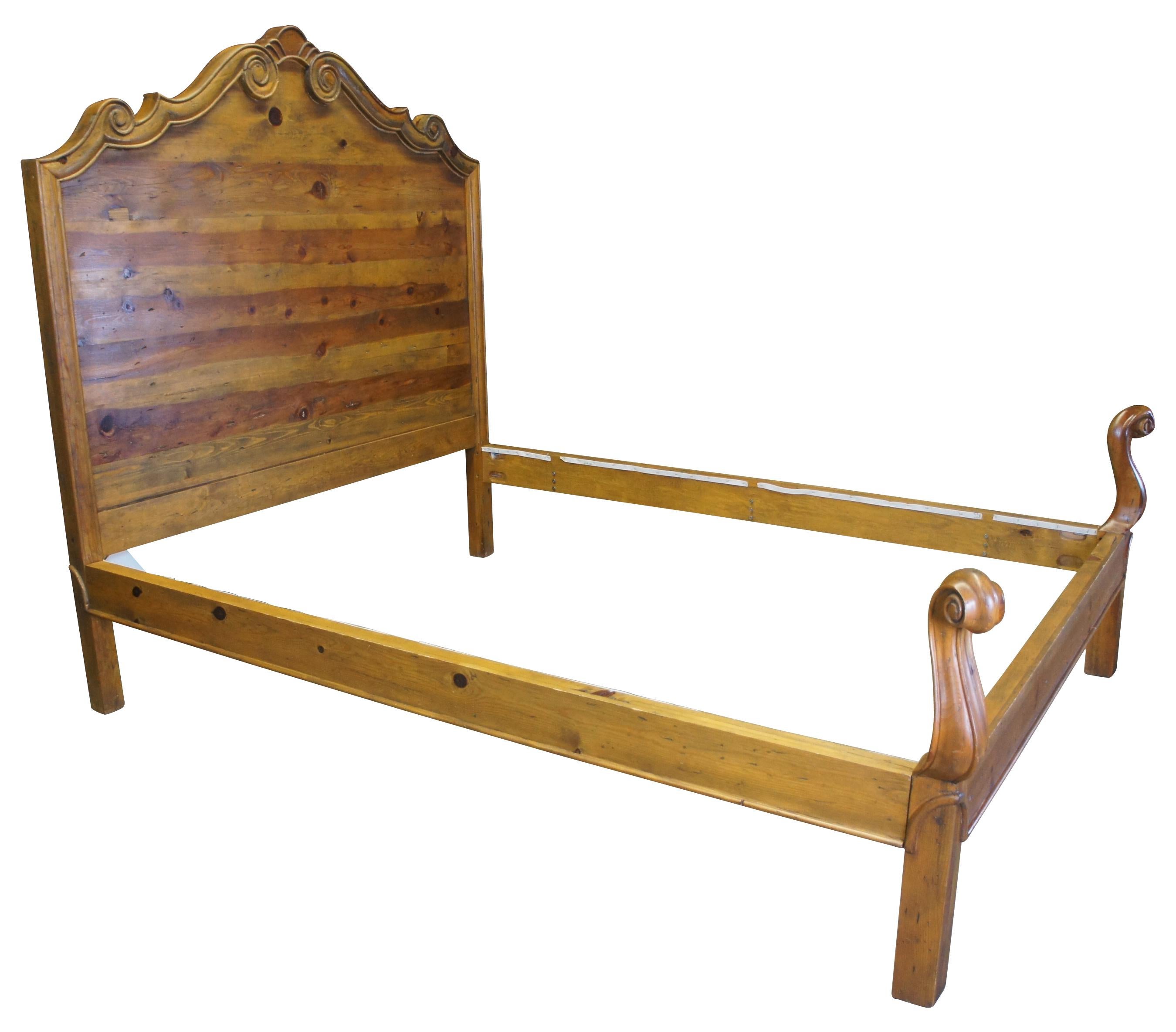 Vintage Ralph Lauren French Country Reclaimed Rustic Pine Queen Size ...