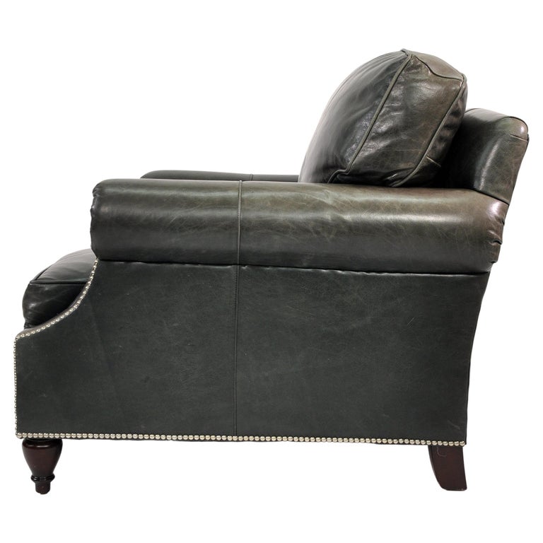 Vintage Ralph Lauren Nailhead Leather Club Chair at 1stDibs