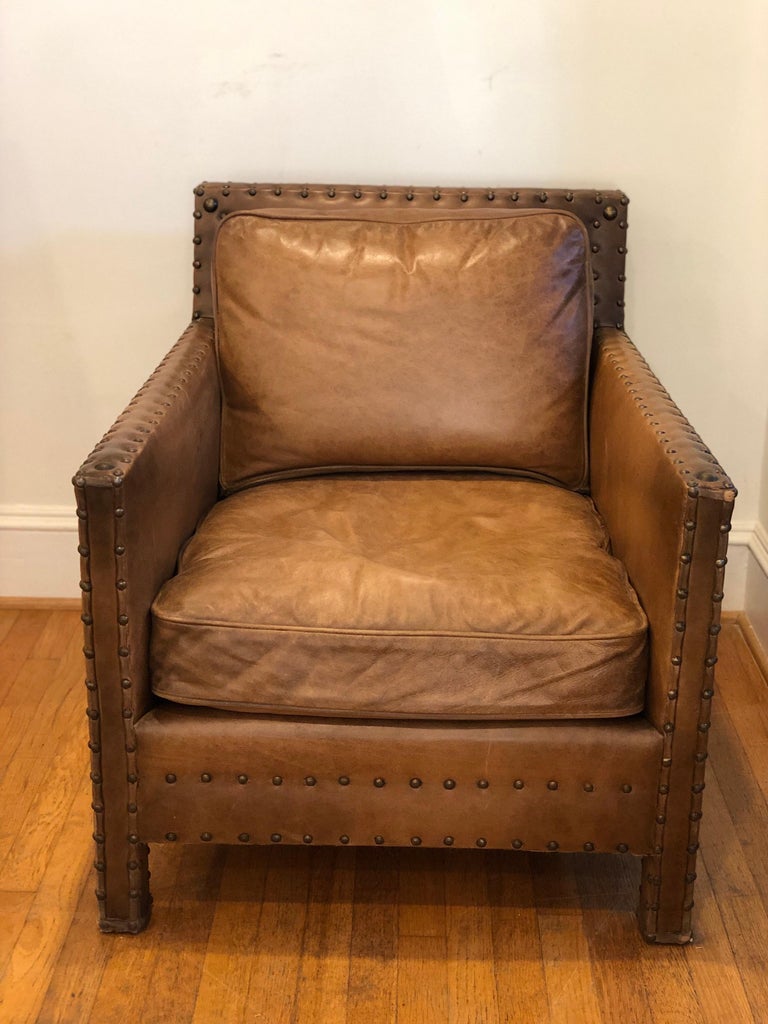 Vintage Ralph Lauren Nailhead Leather Club Chair at 1stDibs | ralph ...
