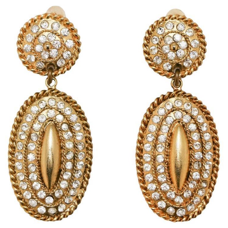 Vintage RAMBAUT Clip Earrings For Sale at 1stDibs