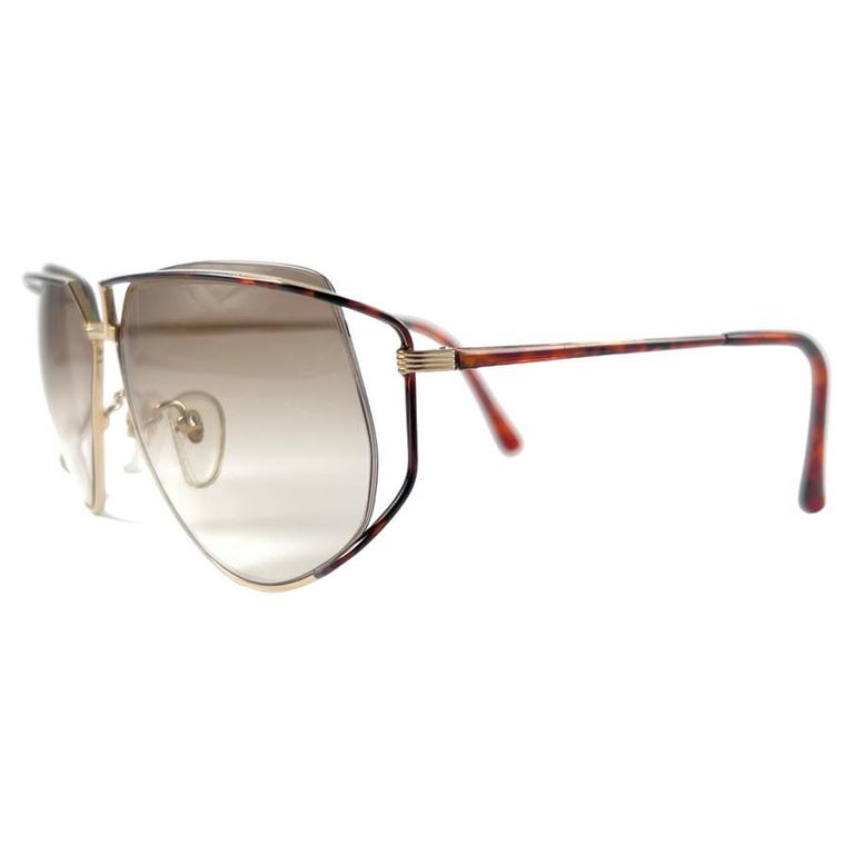 Vintage Rare 1970s Tura 425 Tortoise Oversized Brown Lenses Sunglasses For Sale At 1stdibs