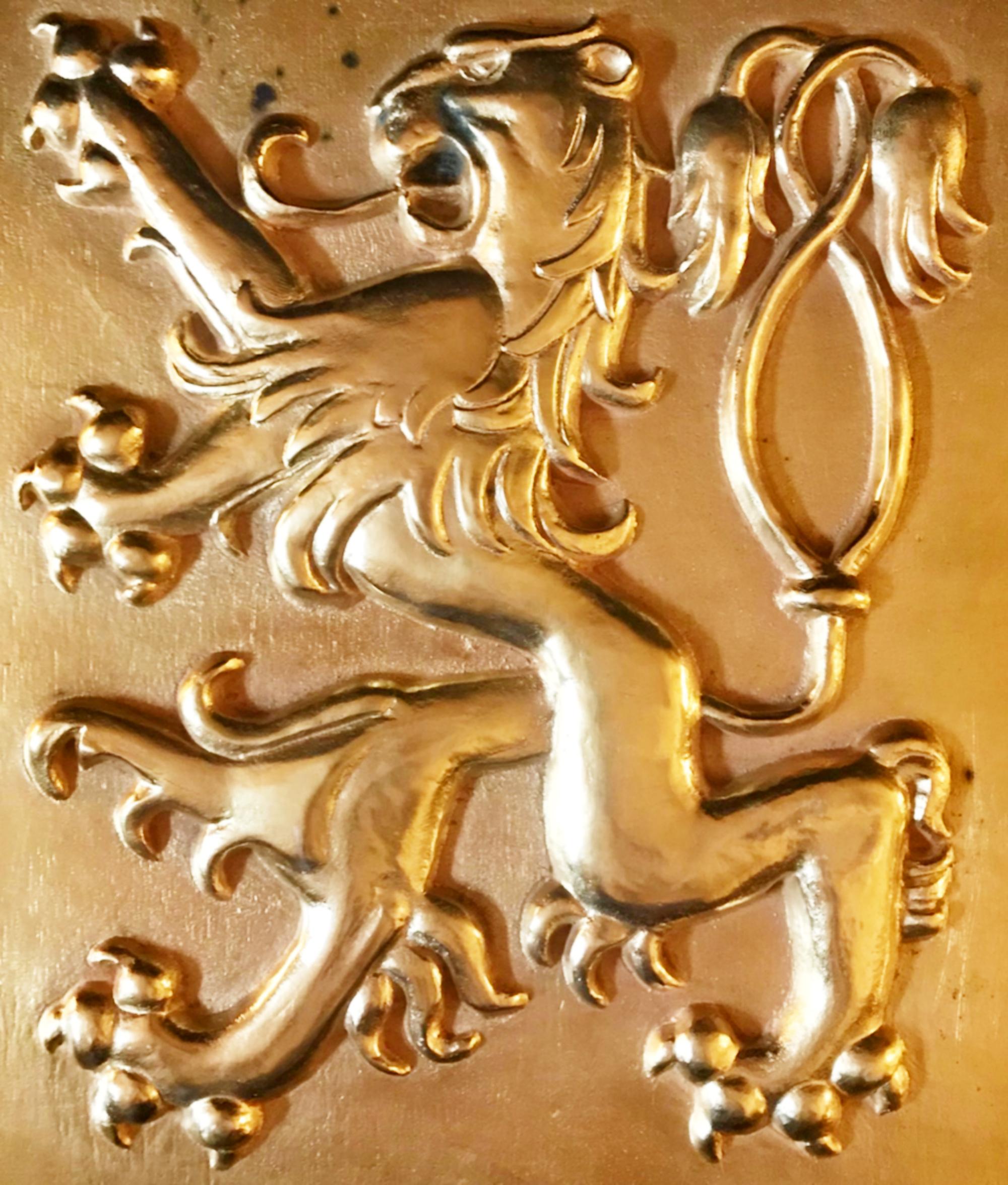 Vintage Rare Lowenbrau Rampant Lion Plaque, Copper Bronze, Signed ...