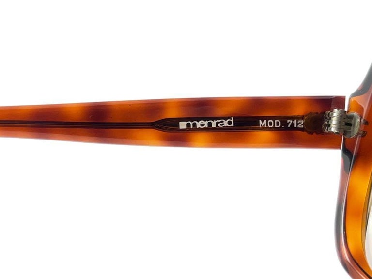 Vintage Rare Menrad 712 Dark Tortoise Oversized Cut Out 1970 Sunglasses ...