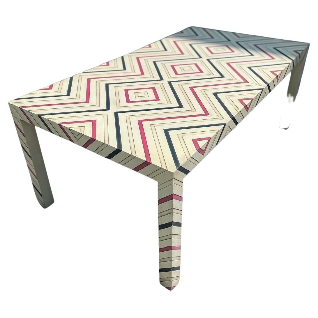 Designer Phyllis Morris Palazzo Dining Table with Oil Drop Finish For ...