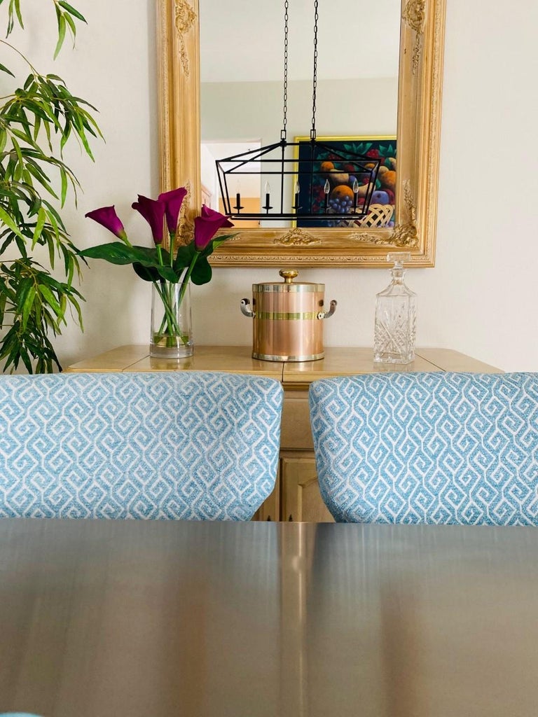 Vintage Rare Rose Color Copper Hollywood Regency Ice Bucket at 1stDibs