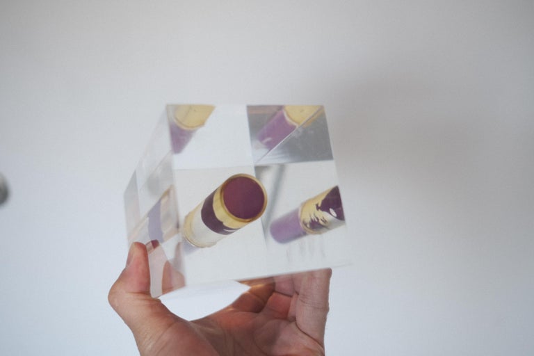 【Vintage rare】Shiro Kuramata Flower Vase #01 Violet For Sale at 1stDibs