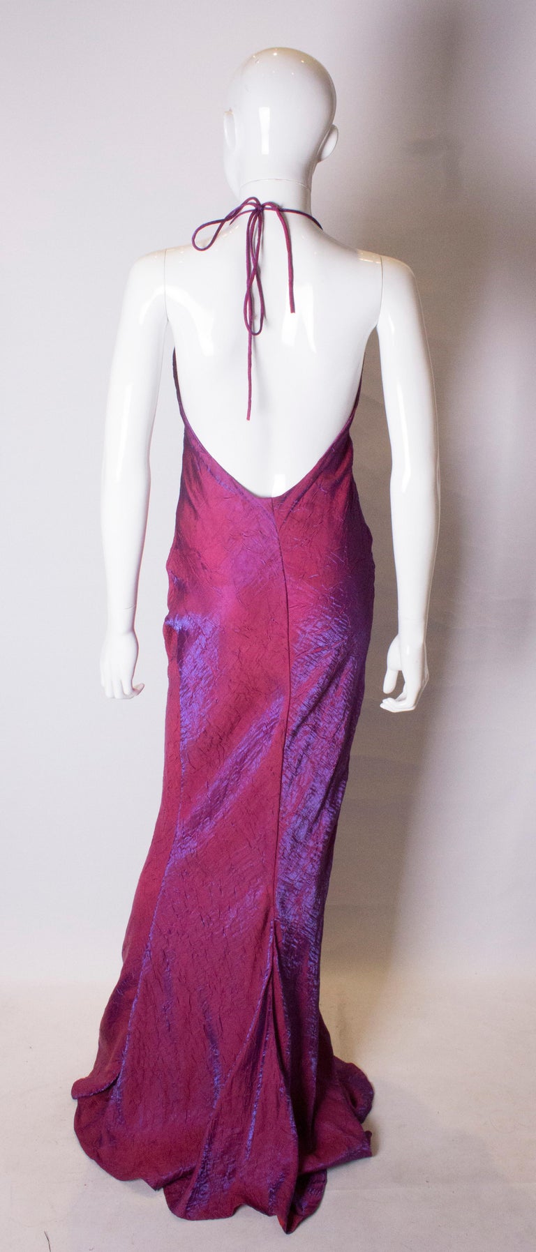 Vintage Raspberry Colour Evening Gown at 1stDibs | raspberry evening gown