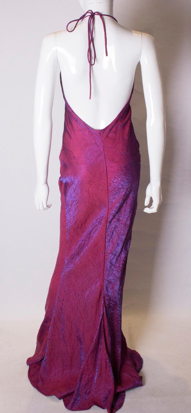 Vintage Raspberry Colour Evening Gown at 1stDibs | raspberry evening gown
