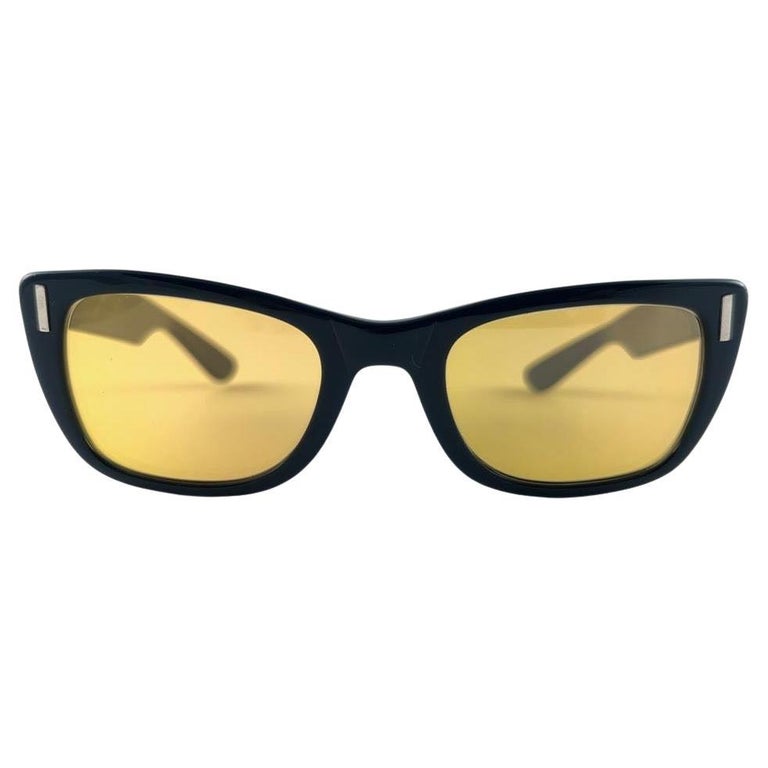 Vintage Ray Ban Bob Dylan 1960 Mid Century Black Amber Lenses B&L USA ...