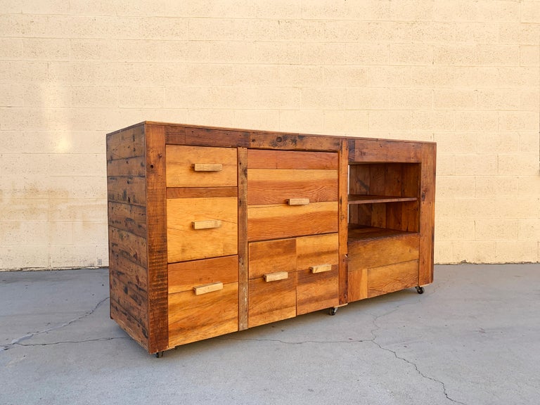 Vintage Reclaimed Wood Sales Retail Counter at 1stDibs | retail counter ...
