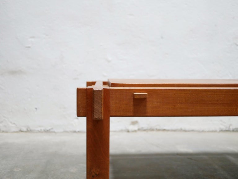 Vintage Rectangular Coffee Table in Solid Elm For Sale at 1stDibs
