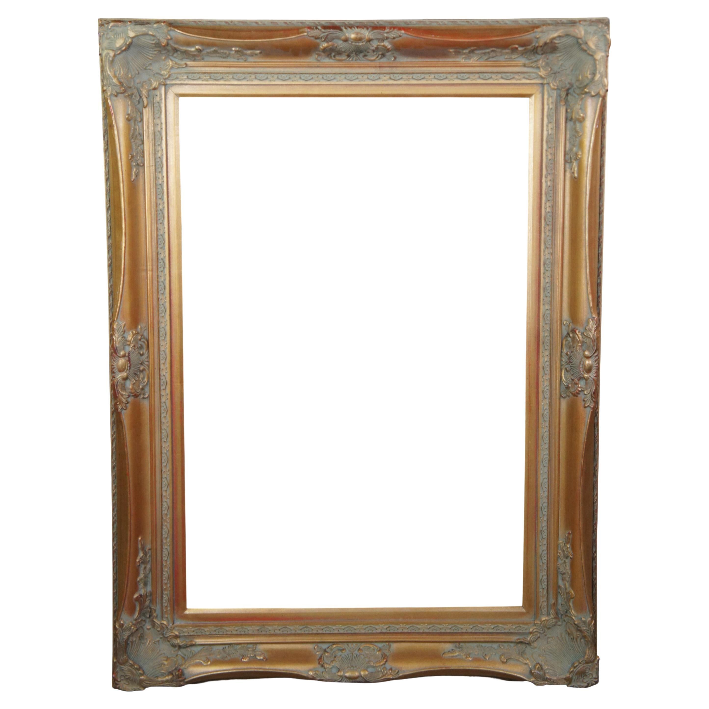 Antique Baroque Cast Iron Gilt Tabletop Picture Mirror Frame French ...
