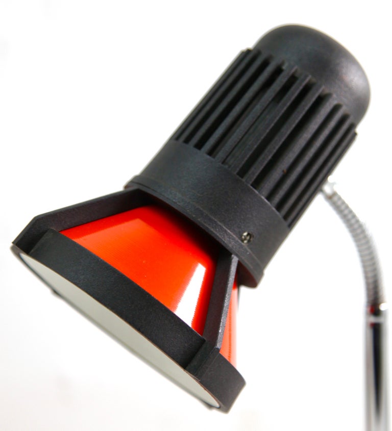 Vintage Red Adjustable Desk/Side Table Lamp by Massive, 1970s For Sale ...