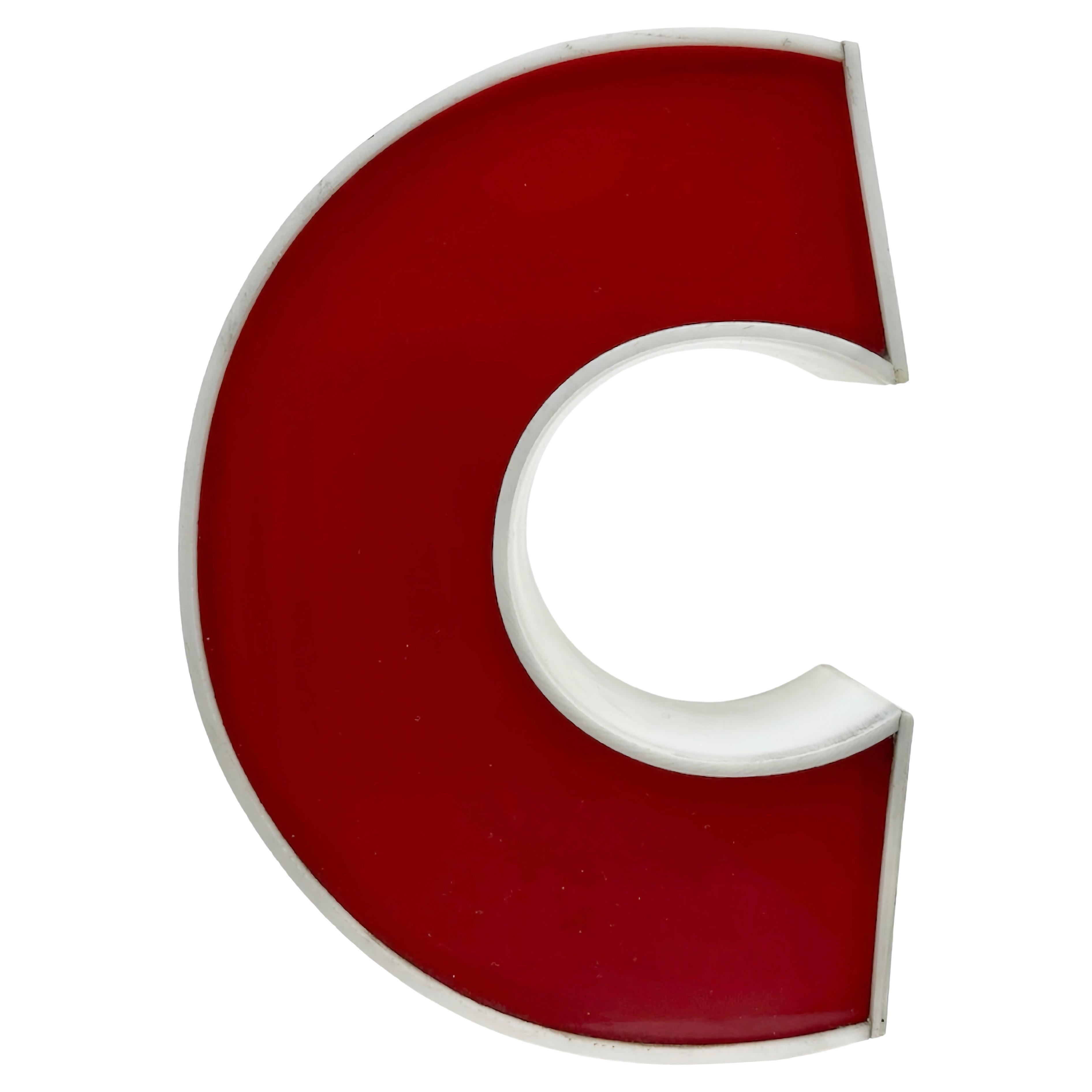 Vintage Red Facade Letter C , 1970s at 1stDibs | facade c symbol, c in ...