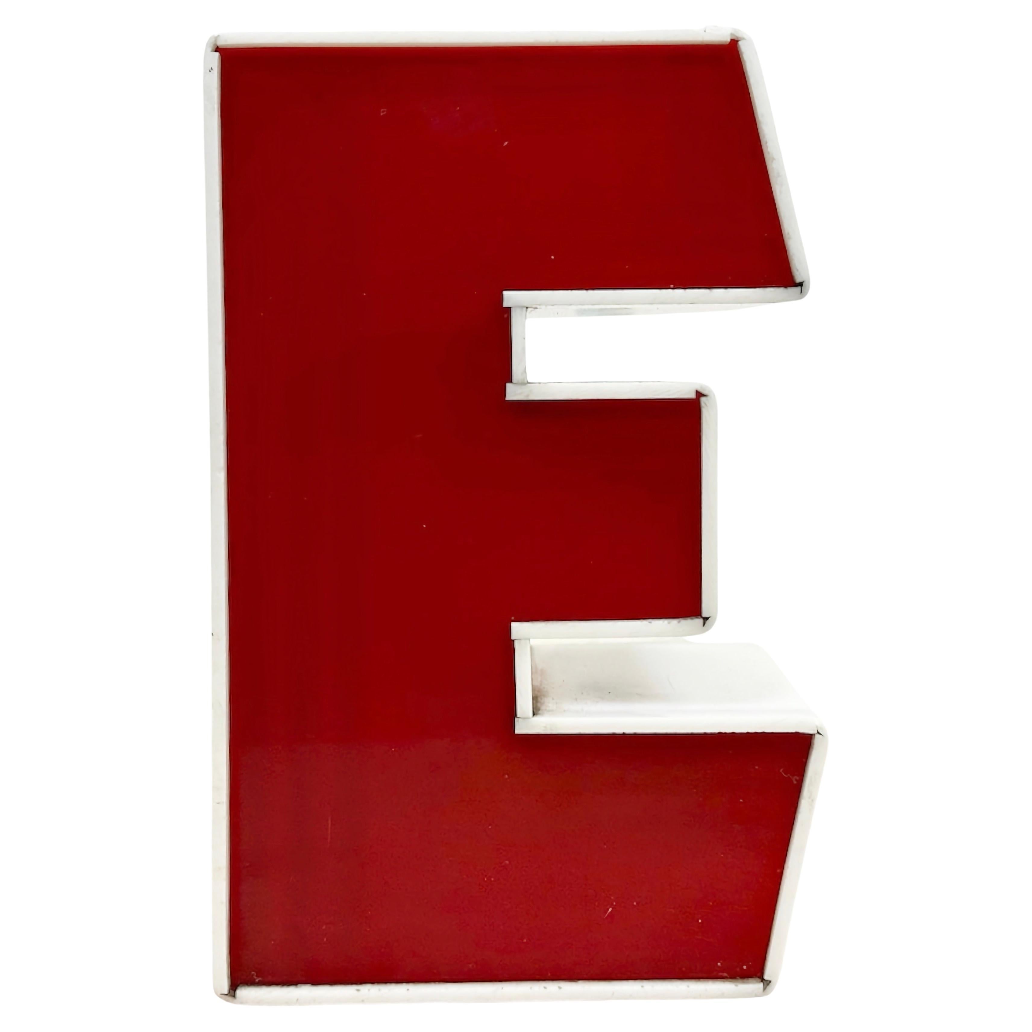 Vintage Red Facade Letter C , 1970s For Sale at 1stDibs