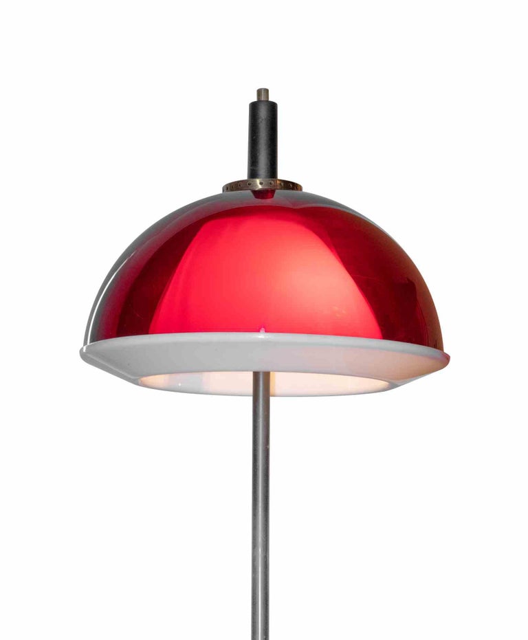 Vintage Red Lamp, Italy 1970s For Sale at 1stDibs