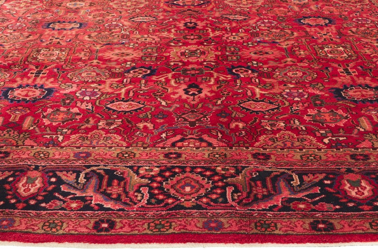 Vintage Red Persian Malayer Rug For Sale at 1stDibs