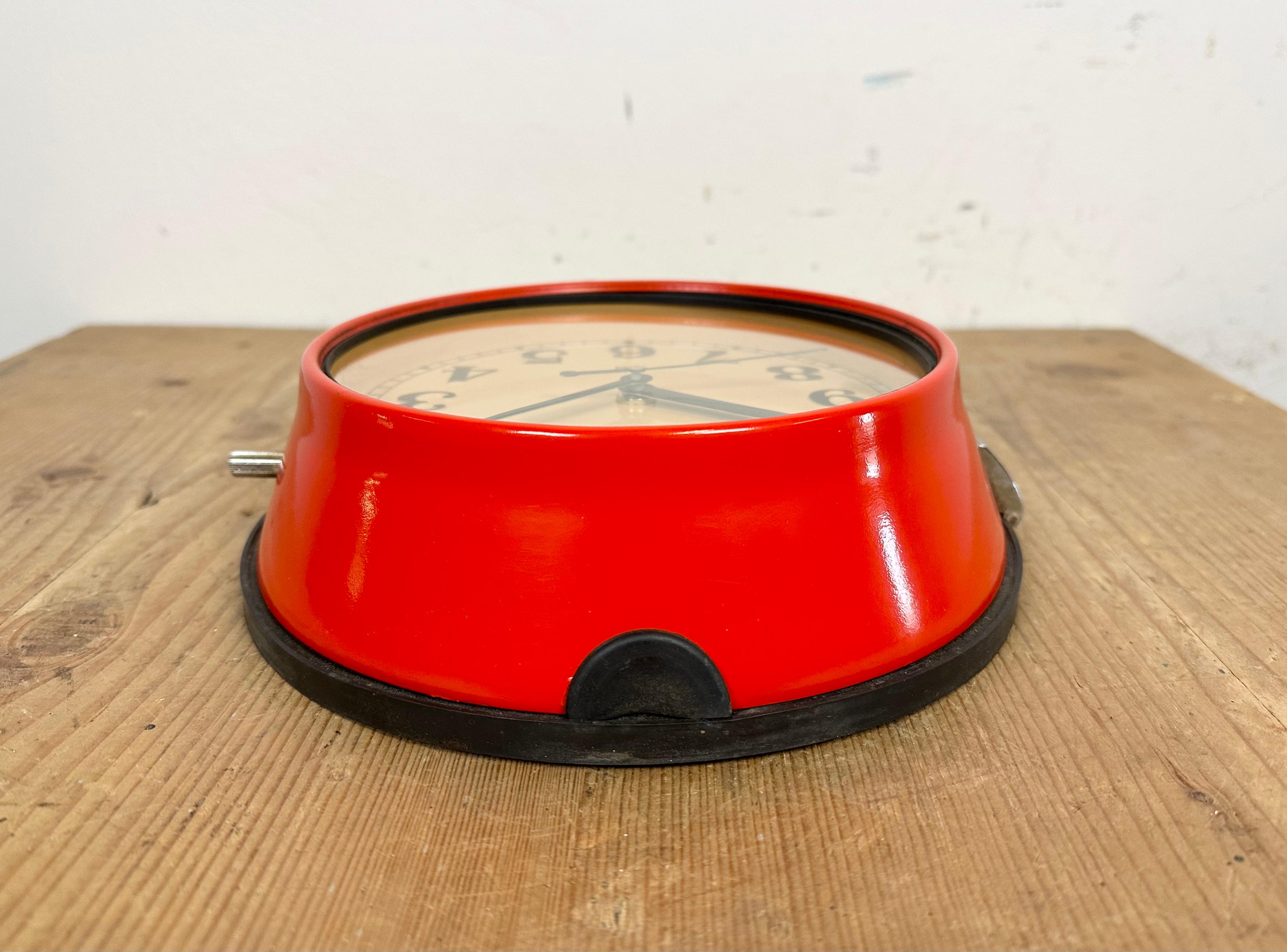 Vintage Red Seiko Maritime Wall Clock, 1970s For Sale at 1stDibs ...