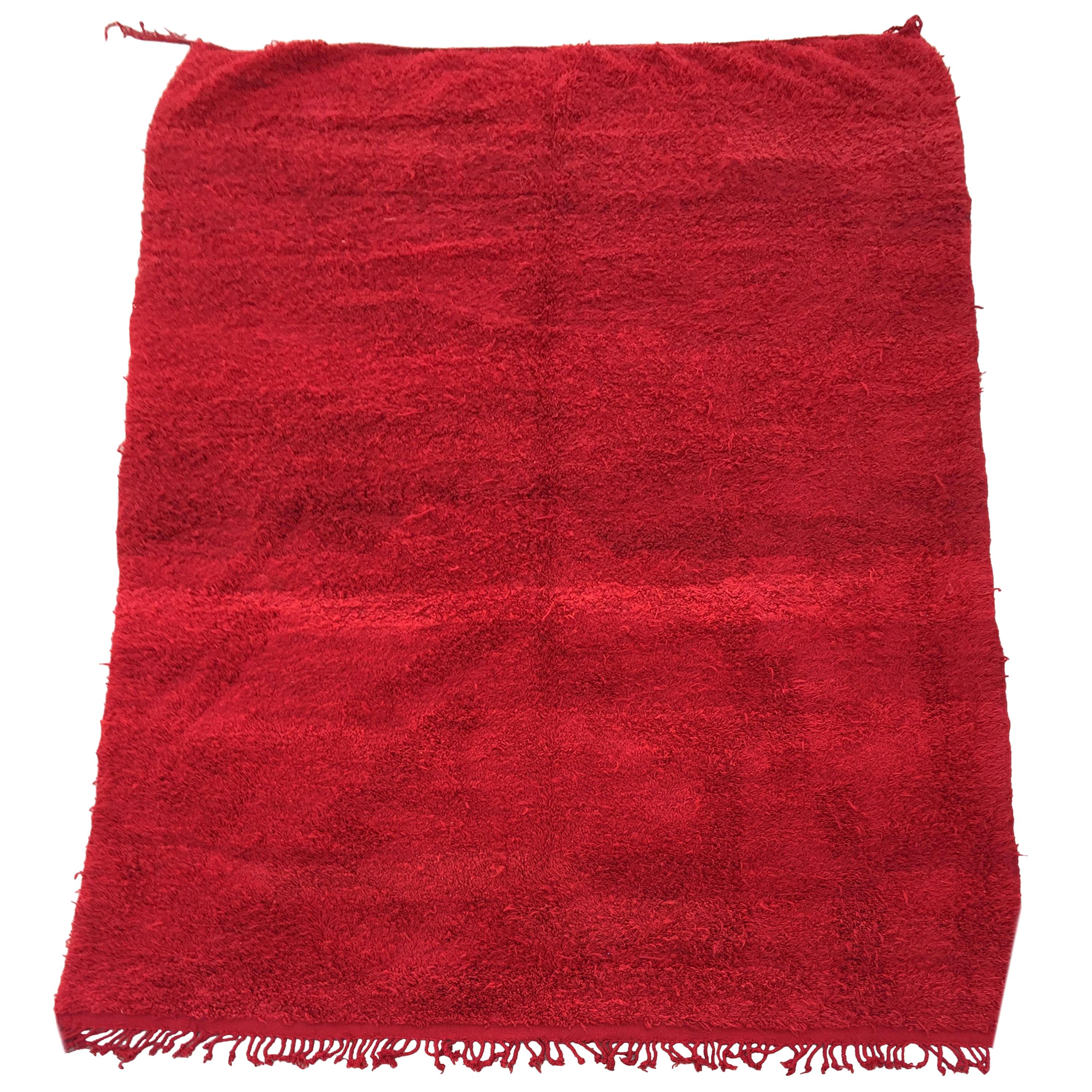 Vintage Moroccan Tribal Rug Runner Matisse Style at 1stDibs