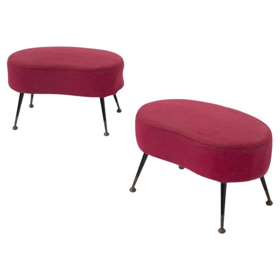 Sella Medium Red Pouf For Sale at 1stDibs