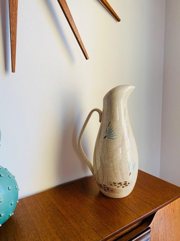 Vintage Red Wing Pottery Carafe Pitcher For Sale at 1stDibs