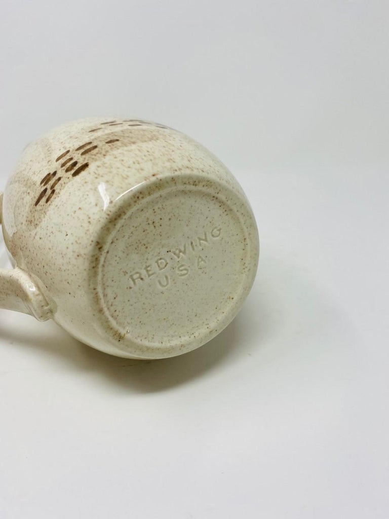 Vintage Red Wing Pottery Carafe Pitcher For Sale at 1stDibs