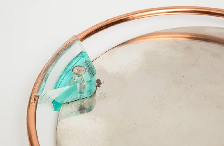 Vintage Rede Guzzini Glass/ Ice Lucite Martini Jug, Ice Bucket and Tray ...