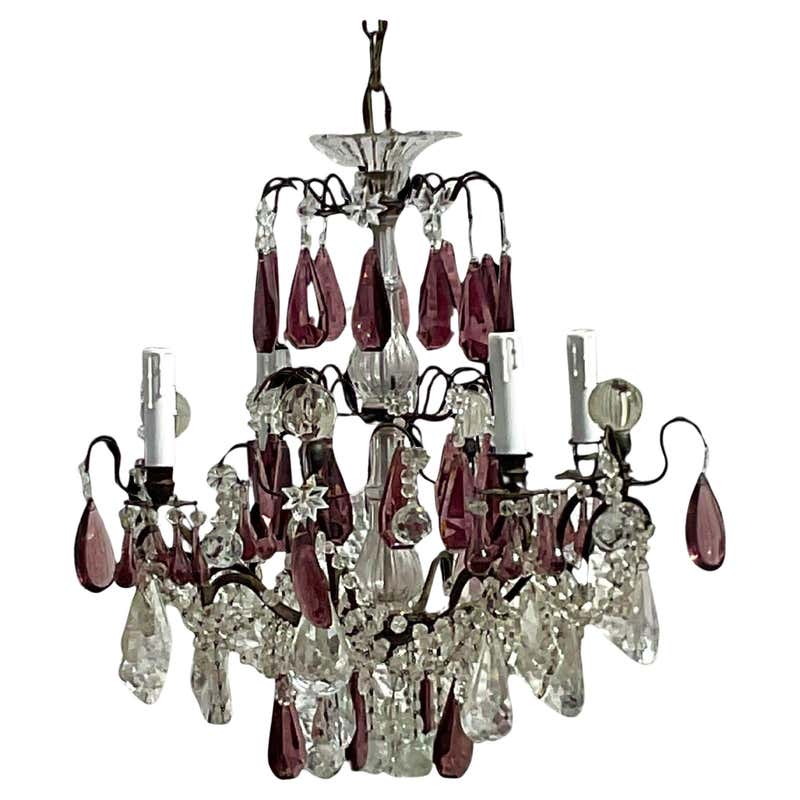 Italian Crystal Teardrop Chandelier at 1stDibs Italian Crystal Teardrop Chandelier at 1stDibs