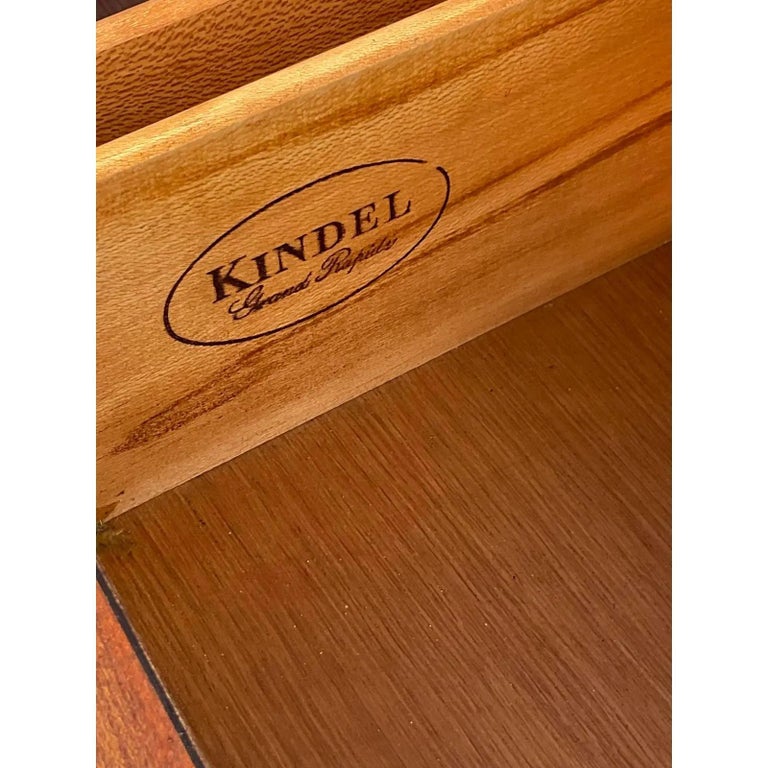 Vintage Regency Carved Kindel Long Dresser For Sale at 1stDibs