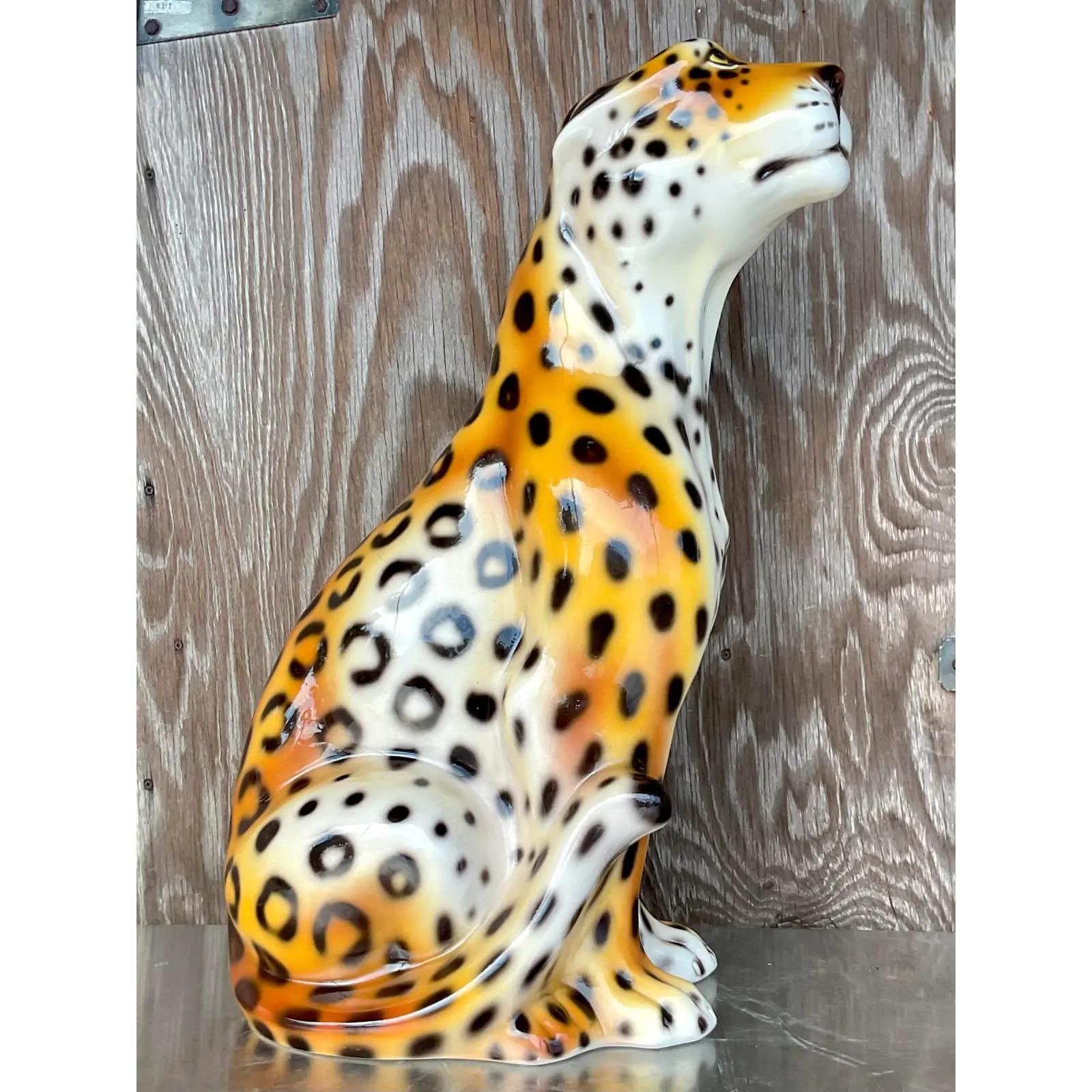 Vintage Regency Ceramic Tiger at 1stDibs