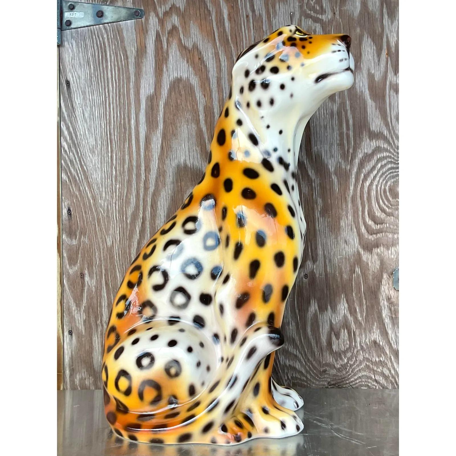 Vintage Regency Ceramic Tiger at 1stDibs