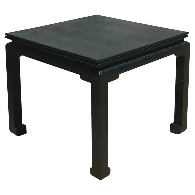 Vintage Regency Embossed Python Expandable Card Table For Sale at 1stDibs