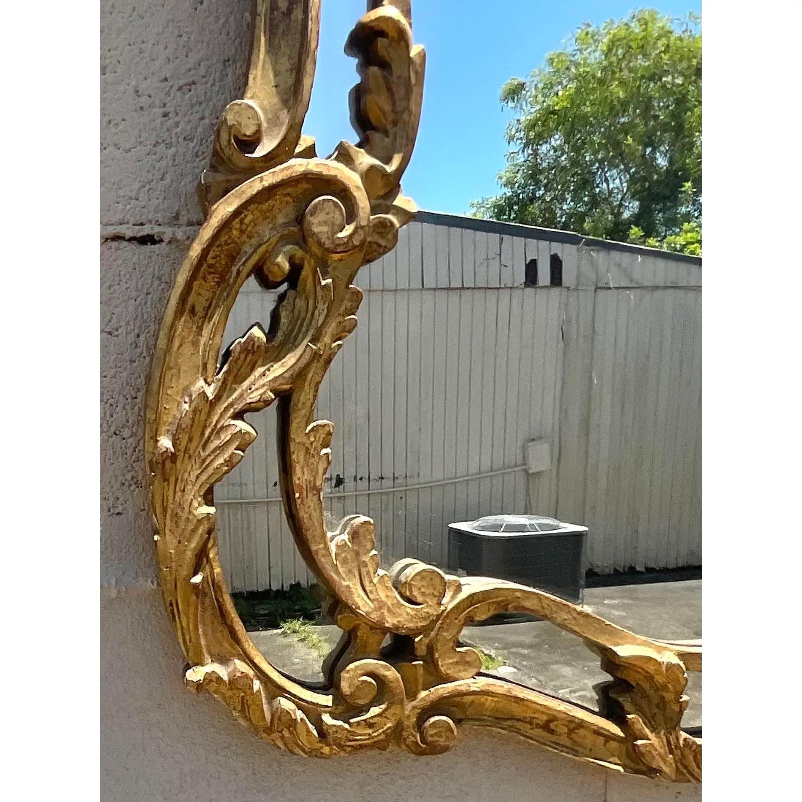 Vintage Regency Gilt Mirror For Sale at 1stDibs