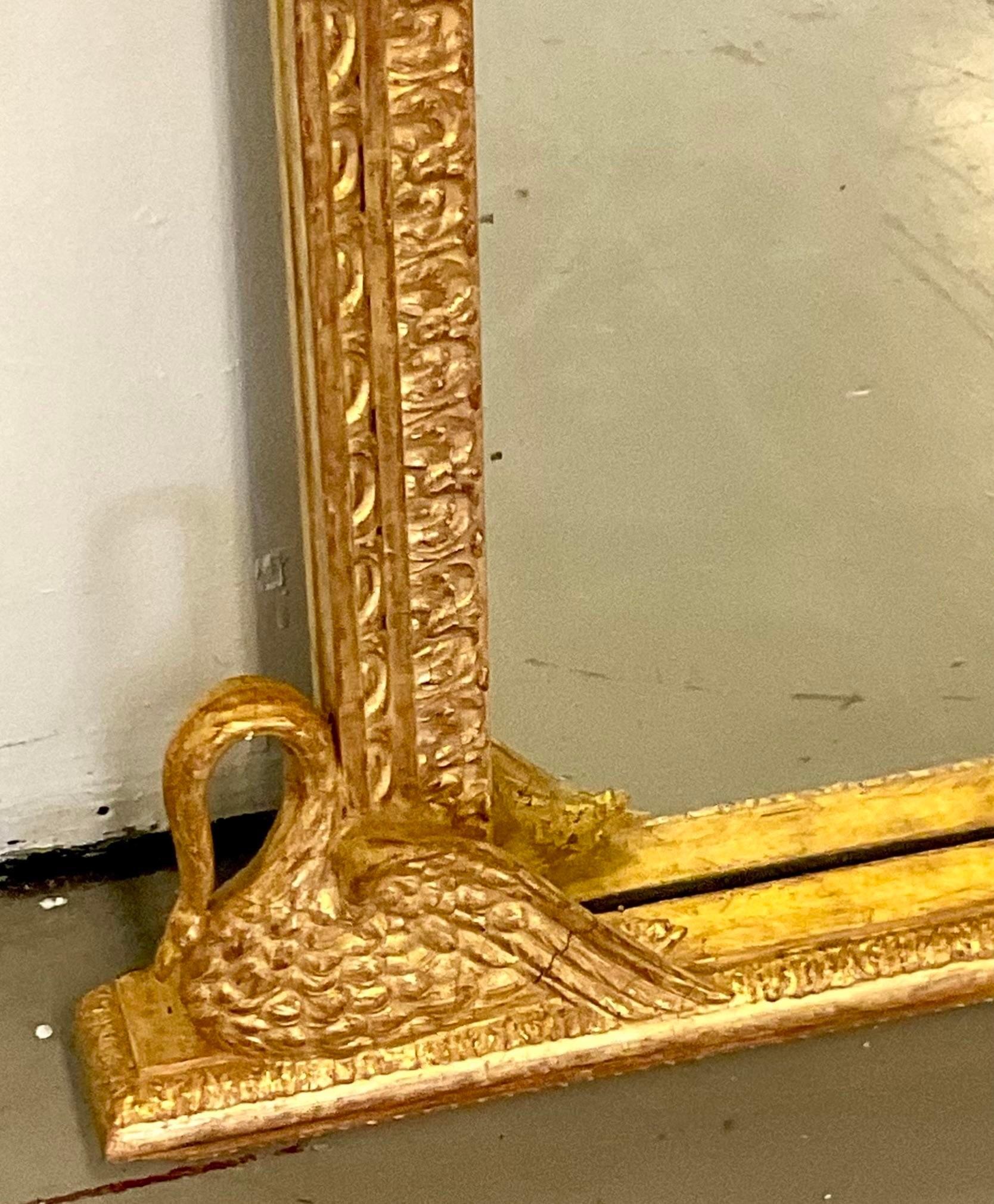 Vintage Regency Hand Carved Gilt Mirror For Sale at 1stDibs