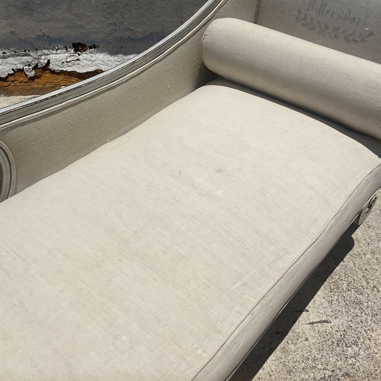 Vintage Regency Italian Patina “Contessa” Chaise For Sale at 1stDibs