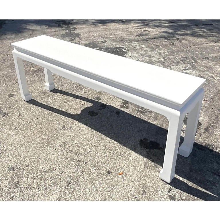 Vintage Regency Ming Console Table For Sale at 1stDibs