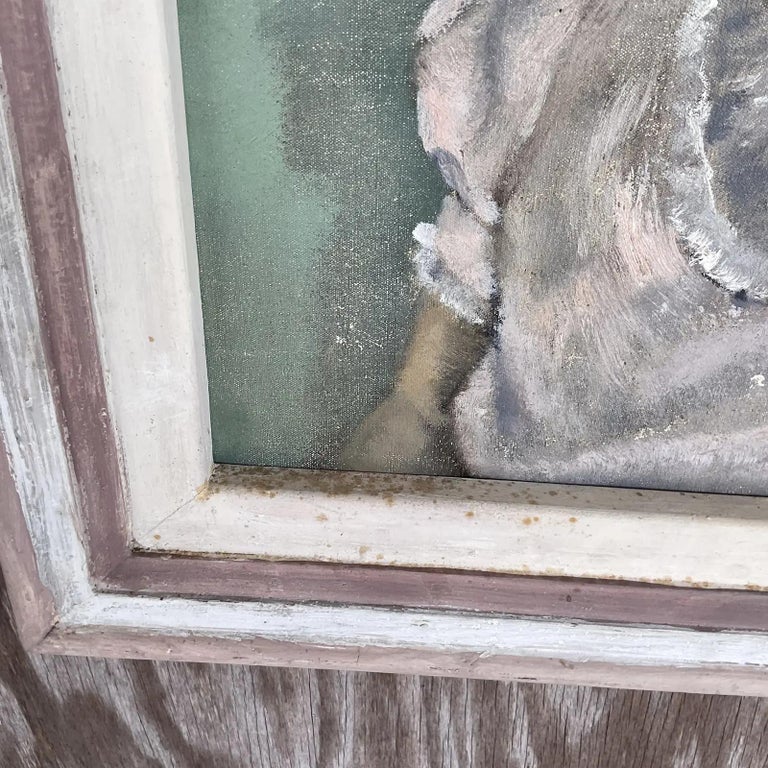 Vintage Regency Original Oil Portrait if Young Girl Signed Farnsworth ...