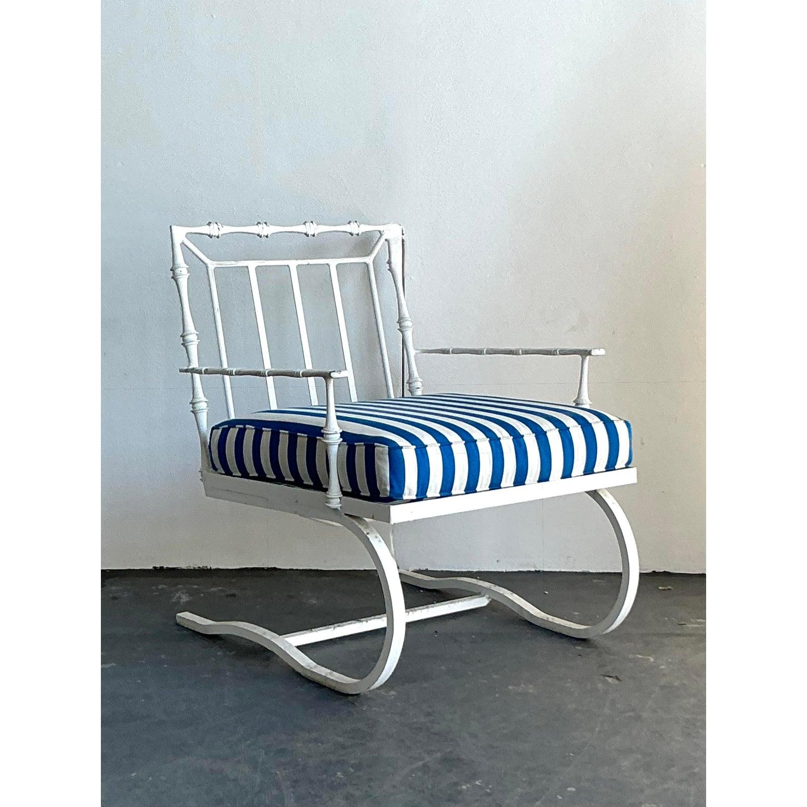 Faux Bamboo Lounge Chairs - 10 For Sale at 1stDibs