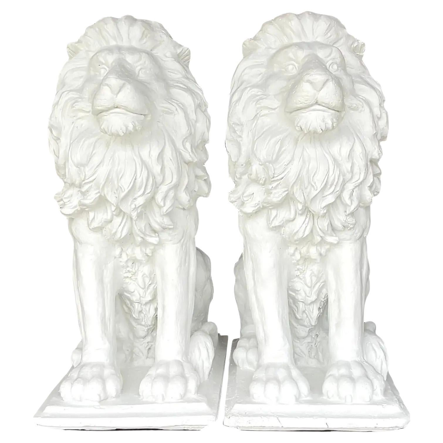 Beautiful Plaster Sculpture, Lion and Snake, Romeo Capovani, Italy ...