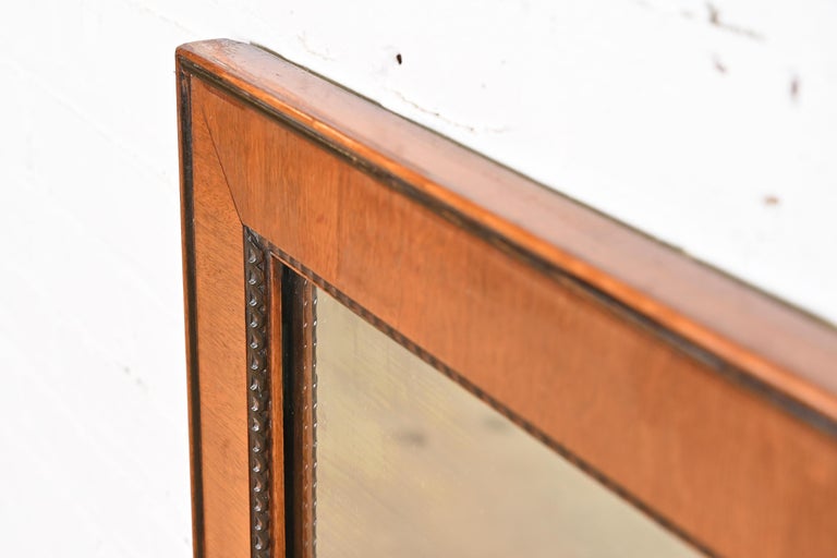 Vintage Regency Style Mahogany and Ebonized Wall Mirror, Circa 1940s ...