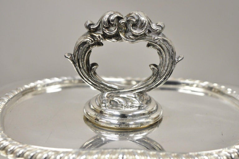 Vintage Regency Style Silver Plated Covered Vegetable Dish Serving ...