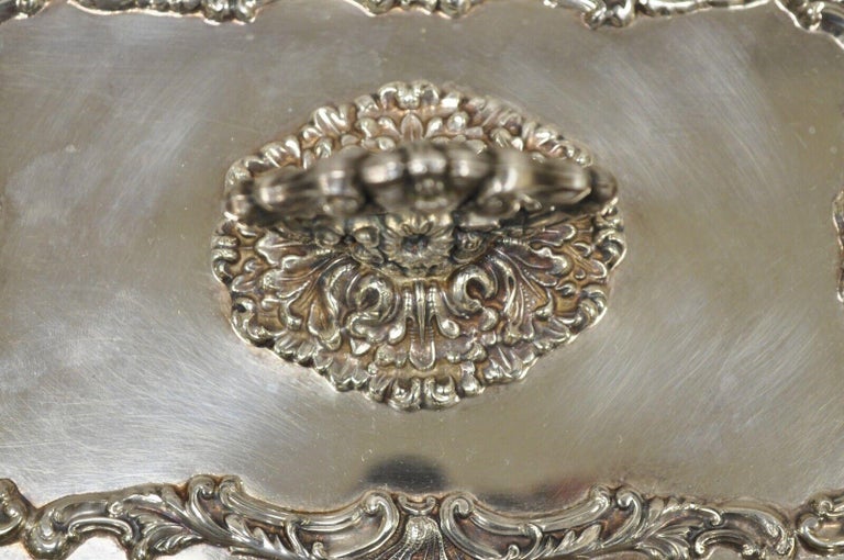 Vintage Regency Style Silver Plated Covered Vegetable Dish Serving ...