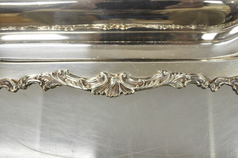 Vintage Regency Style Silver Plated Covered Vegetable Dish Serving ...