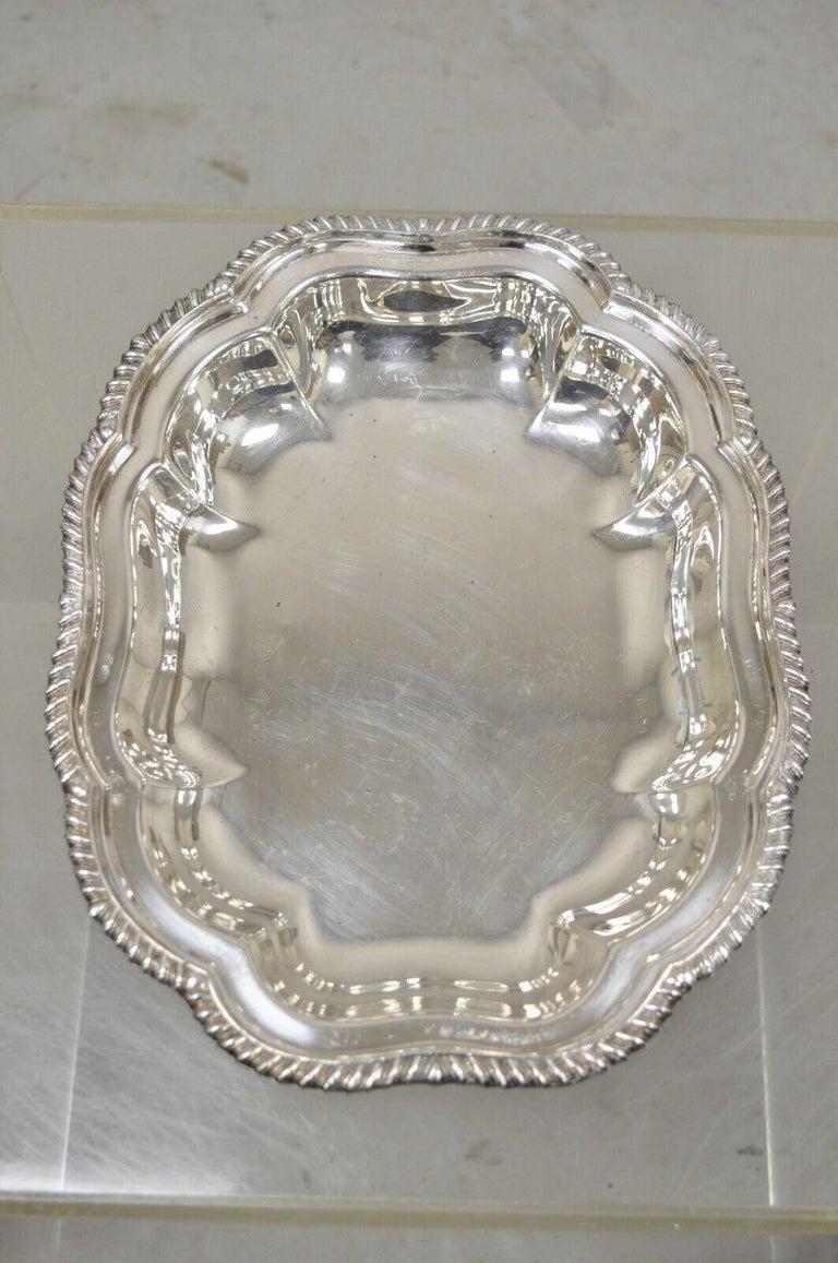 Vintage Regency Style Silver Plated Covered Vegetable Dish Serving ...