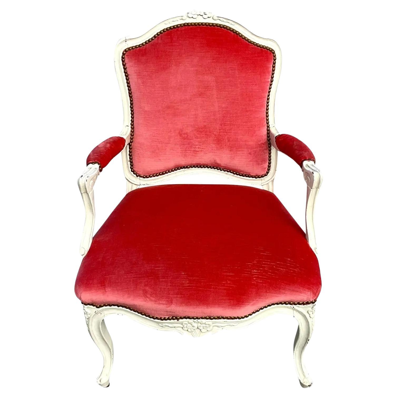 Vintage Regency Louie Gilt Bergere Chairs, a Pair For Sale at 1stDibs