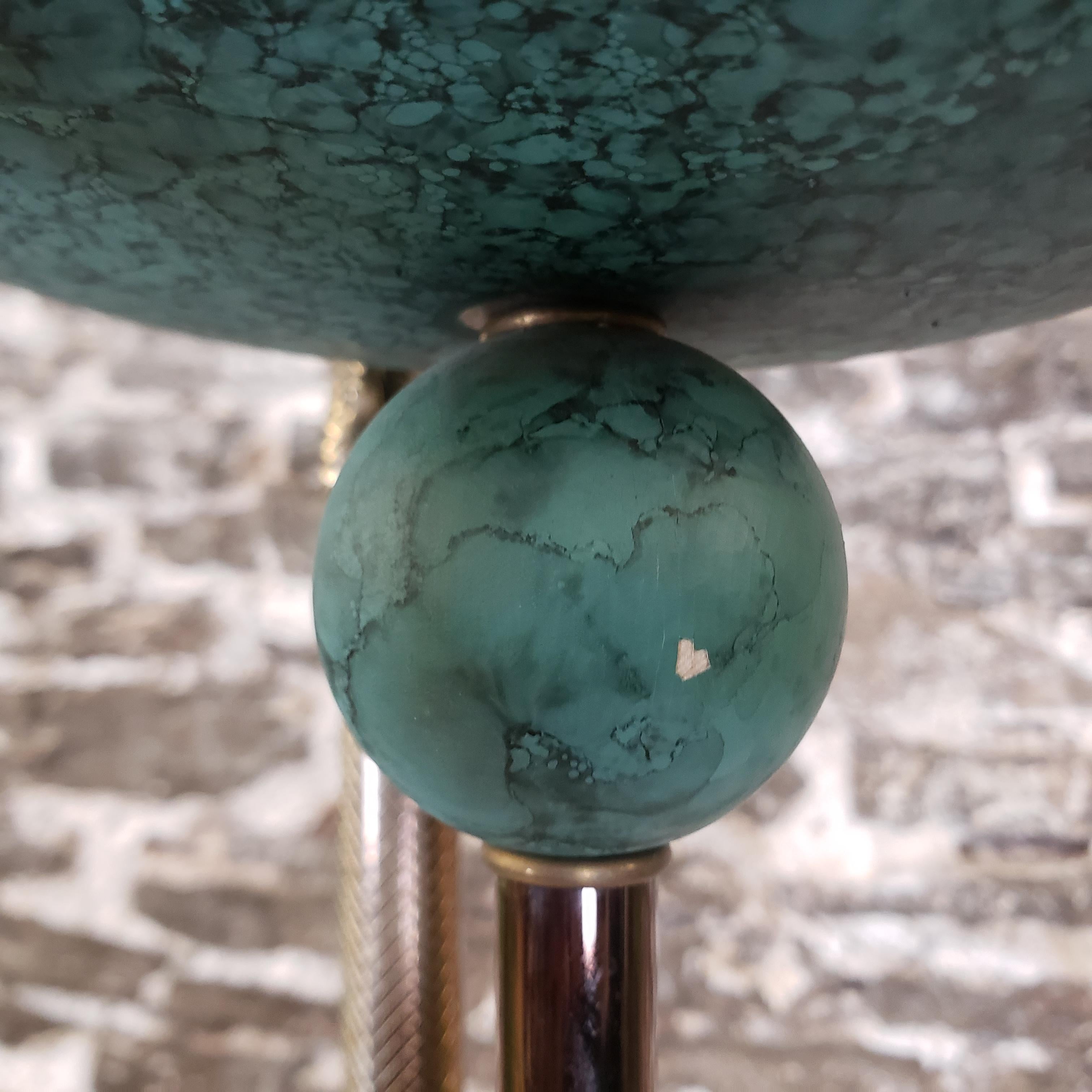 Vintage Relco Italian Halogen Tortiere Floor Lamp with Figural Brass ...