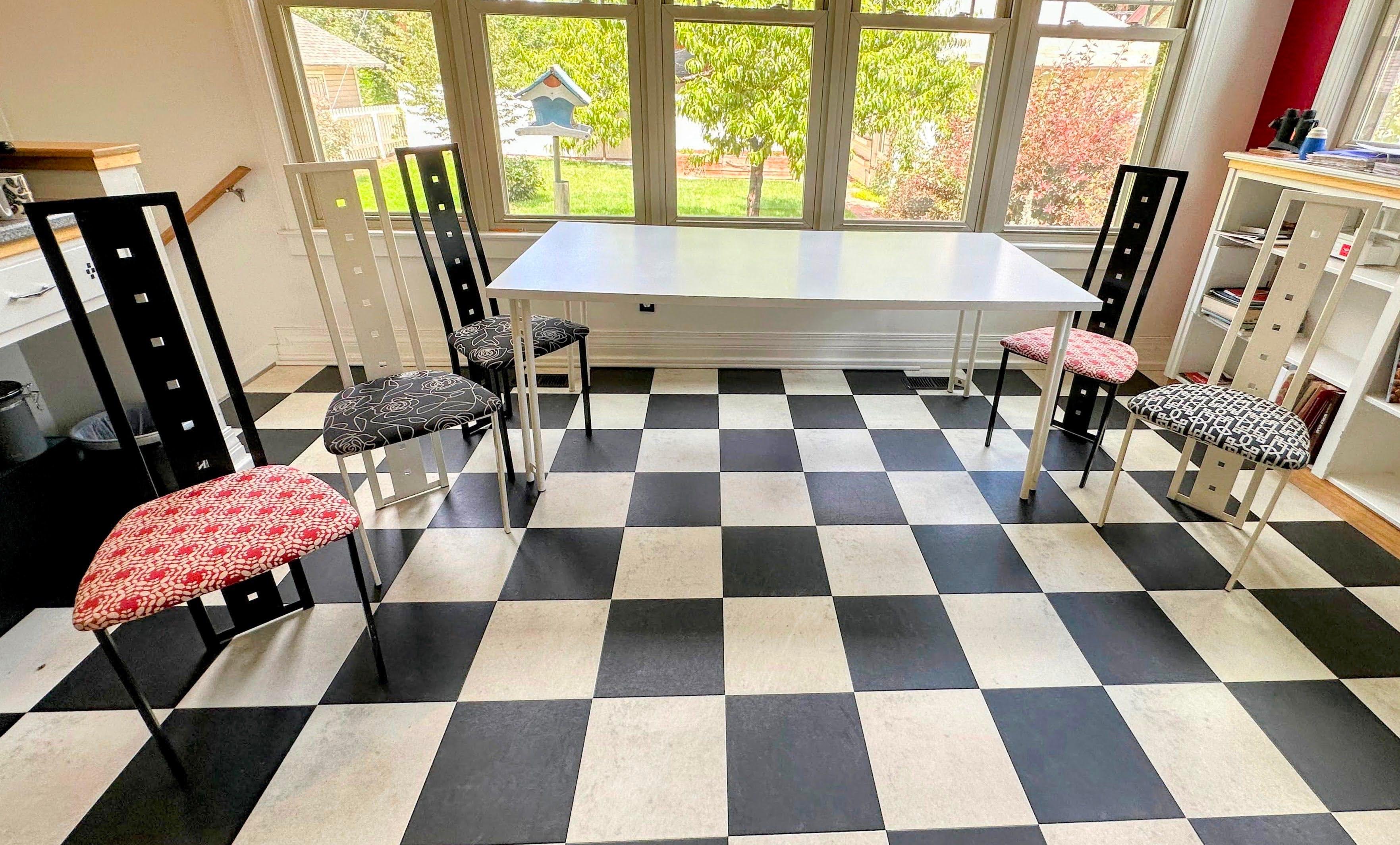 Vintage Rennie MackIntosh Style Style High Back Dining Chair and Table ...