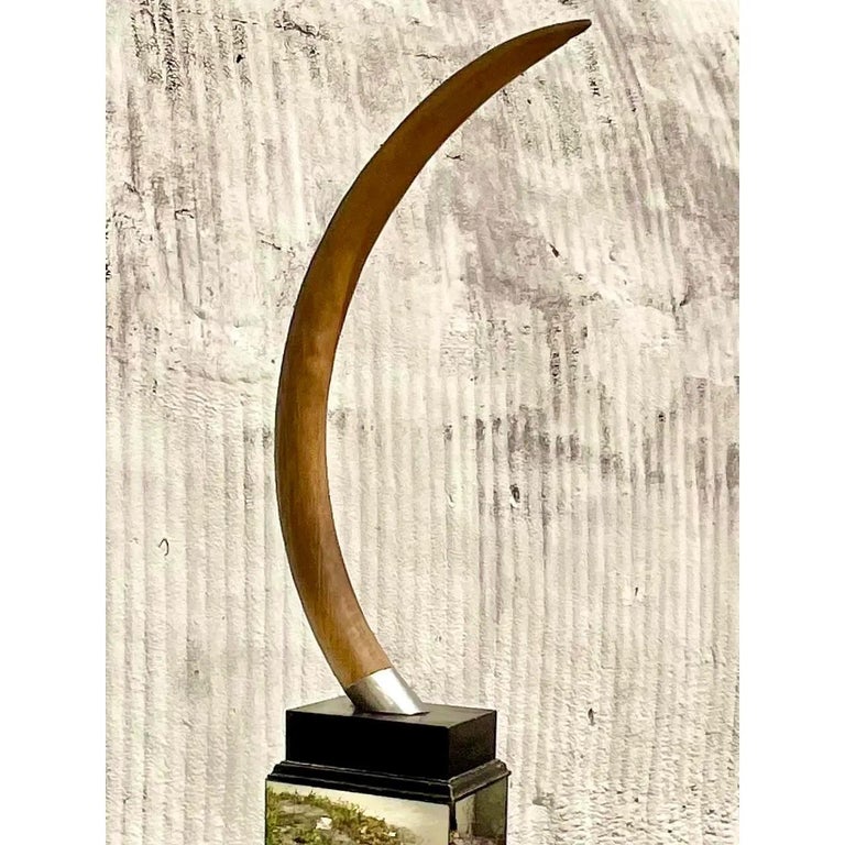 Vintage Resin Faux Elephant Tusk For Sale at 1stDibs